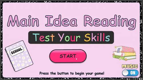 Main Idea Game Show Activity: ELA Test Prep Reading Comprehension ...