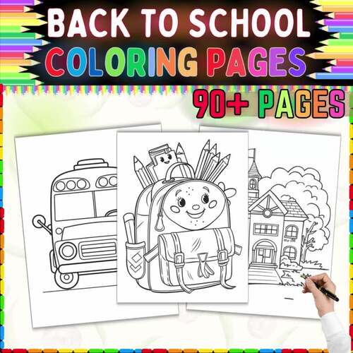 Back to School Coloring Pages | 90+ Printable Sheets for PreK-6th First Day