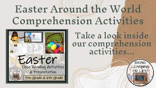 Easter Close Reading Passage & Comprehension Activities | 5th–6th Grade