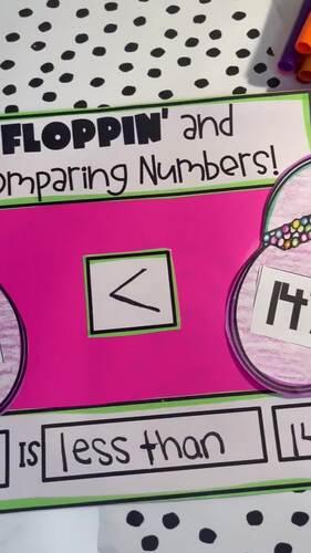 Summer Comparing Numbers Math Craft by The Teaching Diva Corner | TPT