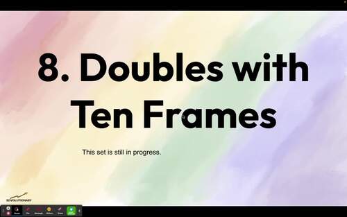 Week 8 of the K/1 Google Slides Routine: Subitizing Doubles on the Ten ...