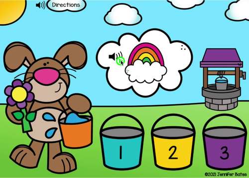 Spring Syllables Boom Cards Distance Learning by Jennifer Bates | TPT