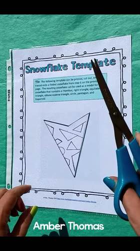 Snowflake Project for Geometry by Amber Thomas | TPT