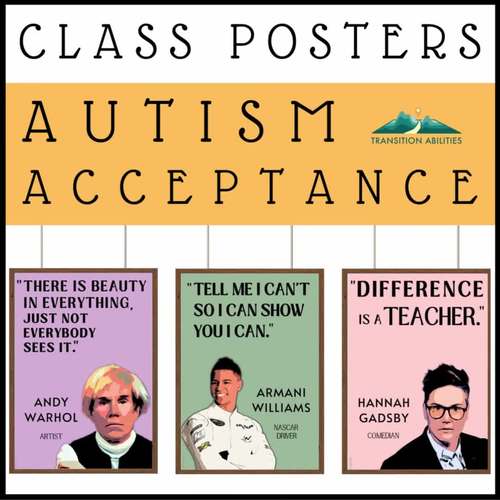Famous Autistic People Posters - Autism Awareness & Acceptance ...