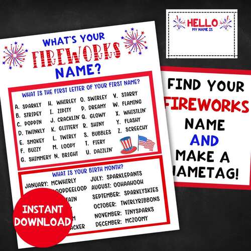 4th of July Classroom Game, Printable July 4th Game, Independence Day ...