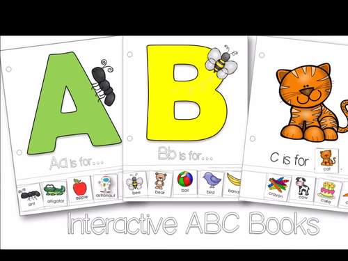 Interactive ABC Books by Teaching Preschoolers | TPT