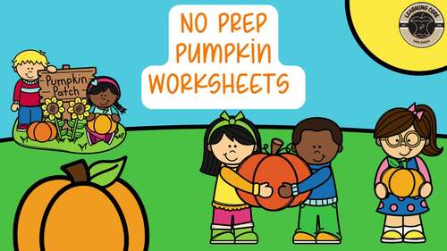 Fall Pumpkins Morning Worksheets Kindergarten First Grade PreK TK Fall ...