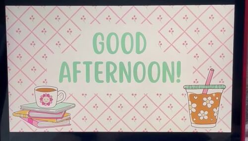 Pink Floral Daily Agenda Editable Slides, Coffee Morning Routine Slides ...