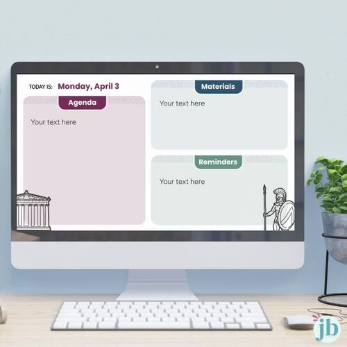 Ancient Greece Daily Agenda Slides - Editable Google Slides Templates ...