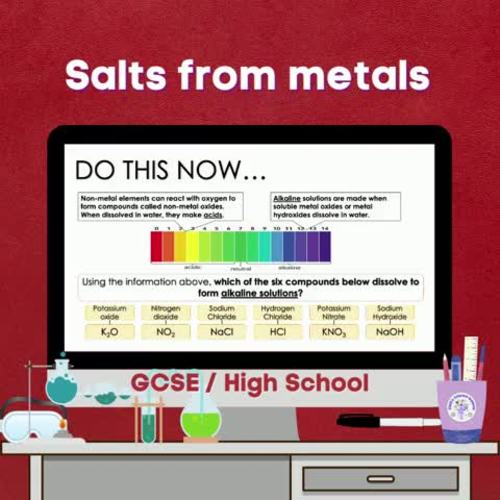 Salts from metals (GCSE) by CMGs Science lessons | TPT