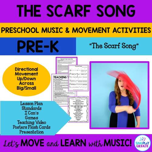 Scarf Movement Song & Activity: "The Scarf Song" PreK, K-2 Music ...