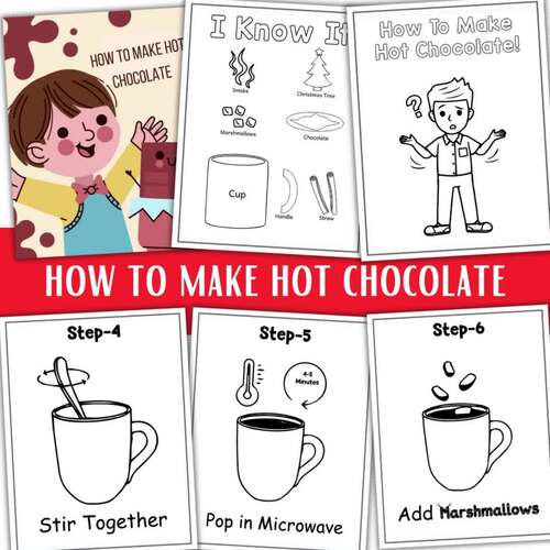 How to Make Hot Chocolate-A Writing Craftivity & Student Books Christmas