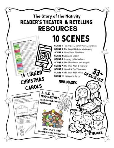 Story of the Nativity: Reader's Theater, Build a Nativity, Images for ...