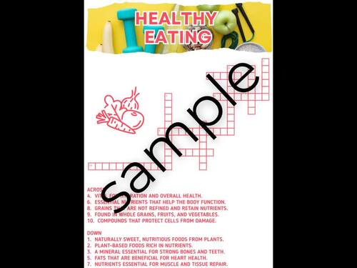 Health Crosswords: 2nd-5th Grade Crossword Puzzles (PDF) | TPT