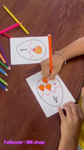 Egg Puzzle Number Math 1-20 FOR FUN by NN shop | TPT