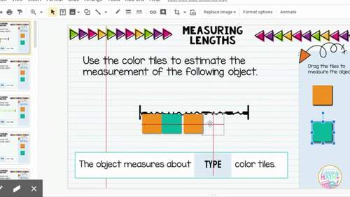 Measuring Lengths Grade 2 Google Slides Digital Math Centers Second Grade