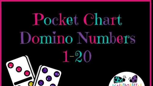 Pocket Chart Domino Numbers 1-20 - Math Centers, Printables, and Puzzles
