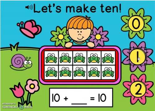 Boom Cards™ Spring Missing Addends by Leigh's Library | TPT