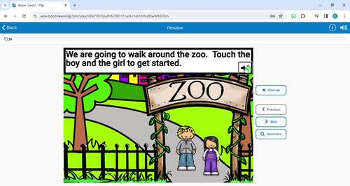 A Visit to the Zoo Interactive Language Activity | TPT
