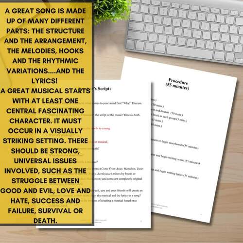 Drama | Music Create Your Own Juke Box Musical! Grades 7 to 9 | TPT