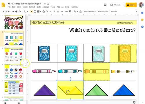 K-1 Timely Tech May Themed Digital Activities | TPT