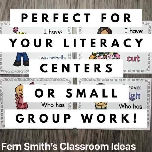 3rd Grade Sight Words I Have Who Has Card Game by Fern Smith's ...