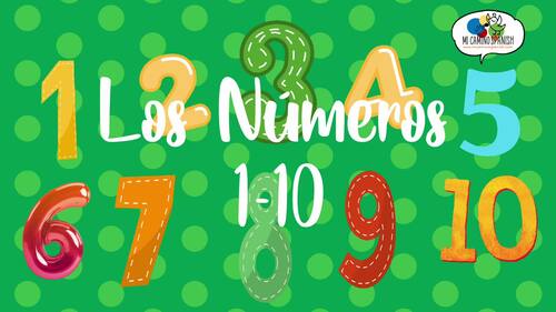 Spanish Numbers 1-10! (Introduction & Review) Animated PPT Presentation!