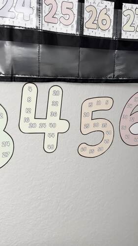 School Doodles Skip Counting Posters | Calm Pastel Classroom Decor