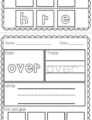 Fundations First Grade UNIT 8 Trick Word Activity Pages | Sight Word | SoR