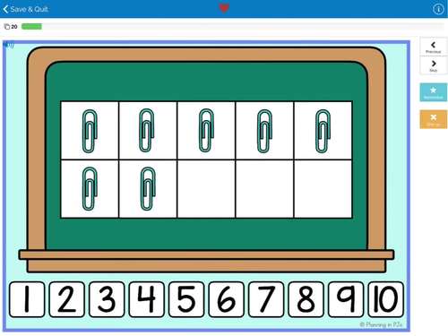 Counting 1-10 Back to School Digital Boom Cards™ for September using ...