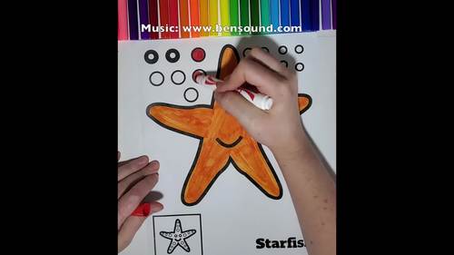 Cut and Paste a Starfish Scissor Skills Fine Motor Activity Craft Sea Ocean