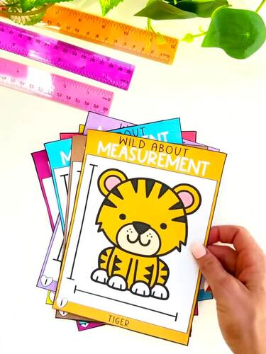 Year 1 Measurement Task Cards I Measure Compare Order I Informal or ...