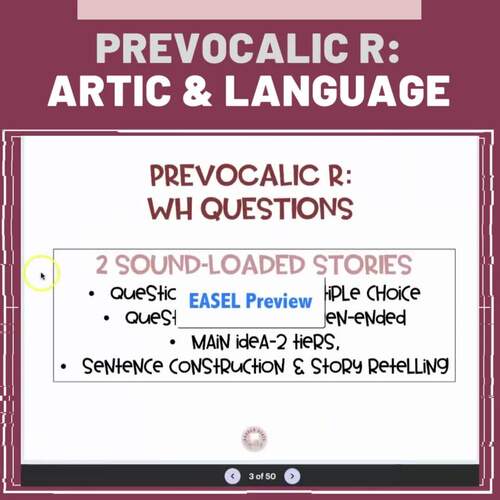 Initial Prevocalic r sound Mixed Groups Articulation Language Activities