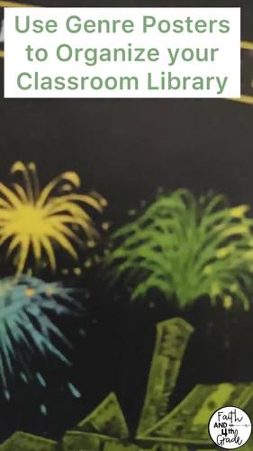 Plant Themed Classroom Genre Poster Display -Decor for Class Library