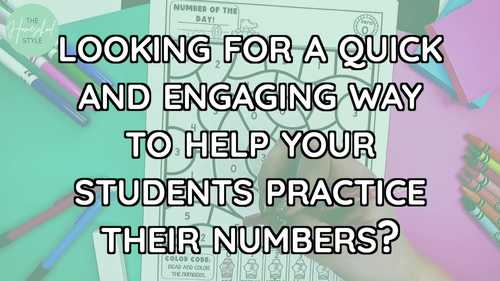 Color by Number 0-10 Recognition Morning Work - Editable No Prep ...