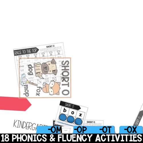 Short O CVC Word Work Worksheets & Activities Kindergarten Phonics or ...