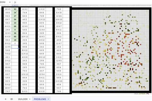 Multiplication Facts Pixel Art Math Activity | Thanksgiving Pumpkins ...