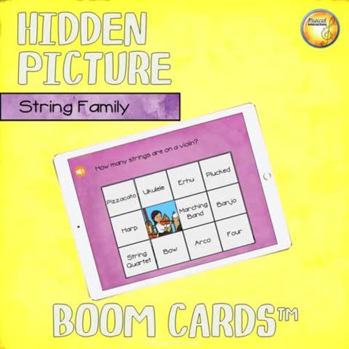 Hidden Picture String Family Distance Learning Boom Cards | TPT