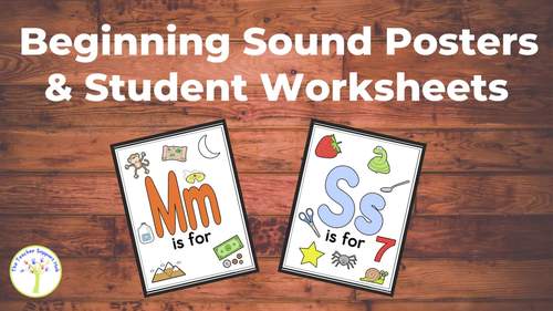Beginning Sound Identification l Posters and Worksheets | TPT