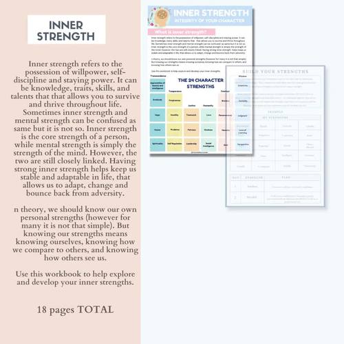 Inner strength worksheets, Solution focused therapy strengths, SFBT ...