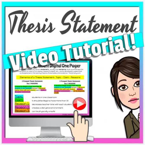 Thesis Statement Mini Lesson For Argumentative Essay Writing Worksheets