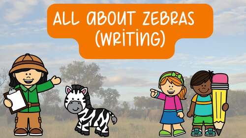 All About Zebras Writing Nonfiction Zebra Unit PreK Kindergarten First ...