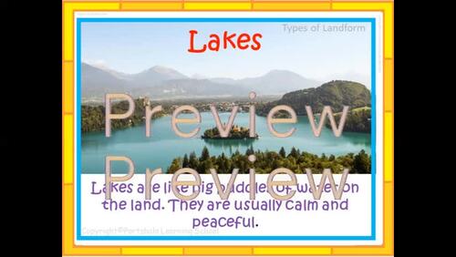 Landforms –Information and Activity slides -with real images. GOOGLE SLIDES