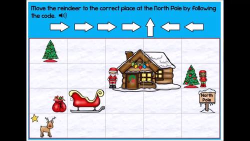 Christmas Coding Practice Creating & Following Code Digital Boom Cards ...