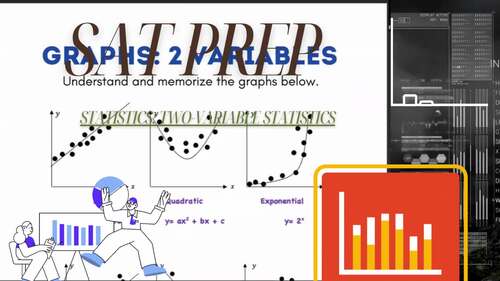 SAT Prep | PSAT Prep | Two Variables Statistics Math Activity | TPT