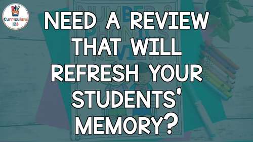 ELA & Math Spiral Review Kindergarten & 1st Grade Warm Ups by Curriculum123