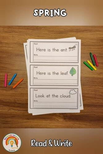 Spring Literacy Activities | Spring Emergent Readers | Spring Write the ...