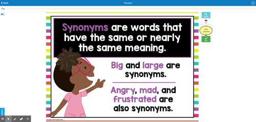 Synonym Boom Cards | Synonyms Sorts | Digital Task Cards by Second ...