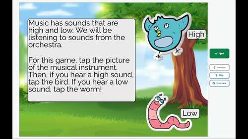 Music Opposites | High and Low Sounds of the Orchestra Boom Cards™