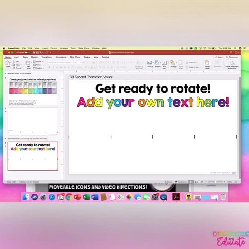 Editable Center Rotation Timer Templates – Auto-Switching PowerPoint Slides